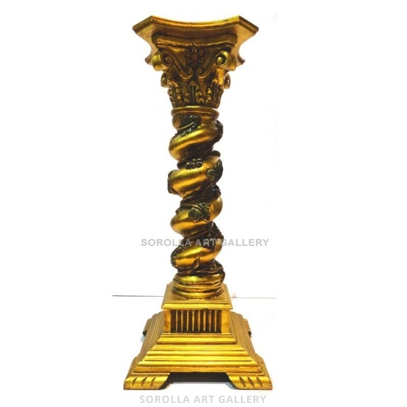 Wood Carvings: Solomonic Column - 128 cm - online Art Gallery.