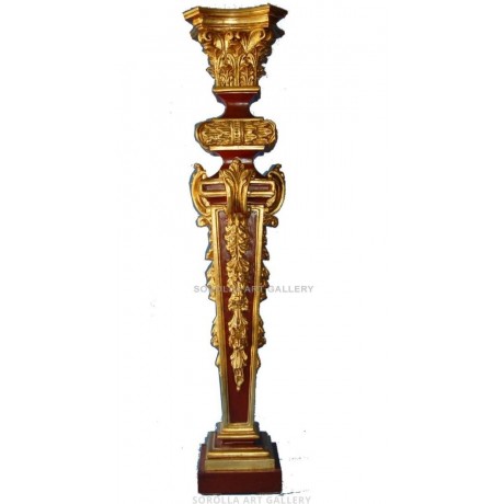 Tallas madera: Columna Estipite - 143 cm - Galería de arte online.